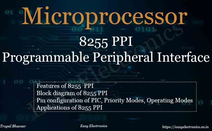 8255 Ppi Programmable Peripheral Interface Easy Electronics