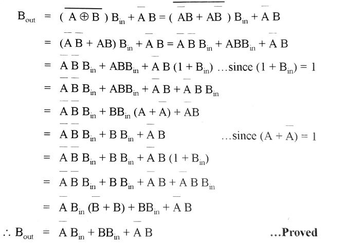 Full Subtractor In Digital Electronics Easy Electronics